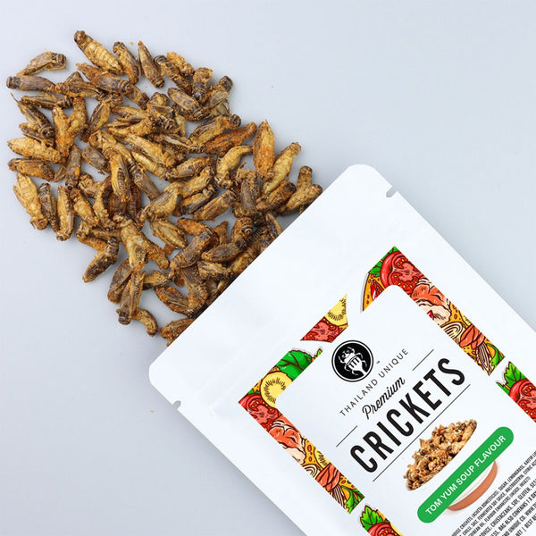 4 Pack's Cooked Edible Crickets (HOT & SPICY TOM YUM SOUP) 15g *Specia ...